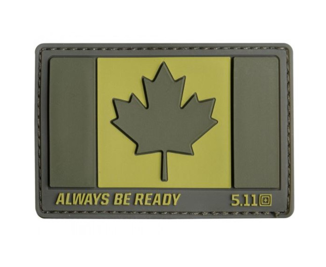 511 TACTICAL RUBBER PATCH, CANADA FLAG, RED - at MD Charlton Canada