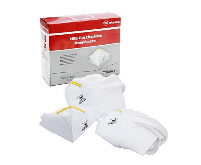 MDC MASK, PFE/N95 LEVEL, HARLEY N95 L-188 NIOSH, HEAD STRAP, WHITE (BOX ...